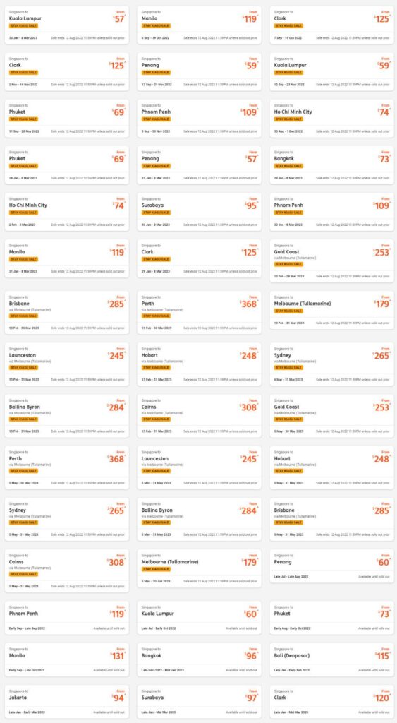 Jetstar Promotions Jan 2025: Fares from S$69