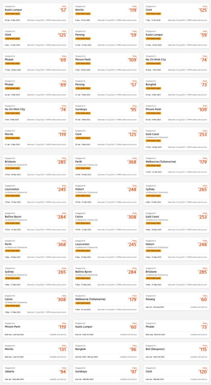 Jetstar Promotions Jan 2025: Fares from S$69