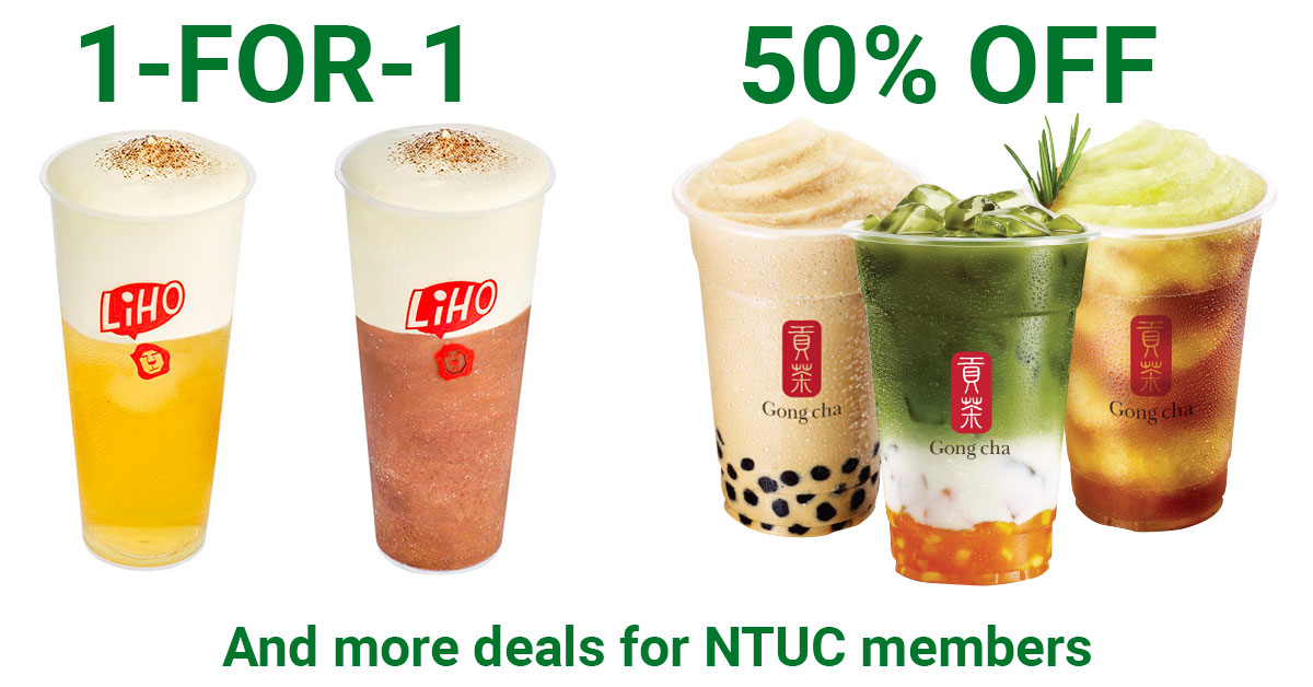 1-FOR-1, 50% OFF and $1 Deals for NTUC Members - SGDtips