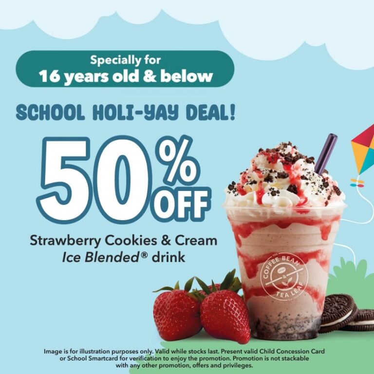 The Coffee Bean and Tea Leaf Promotions: 50% Off, S$12 Deal &More ...