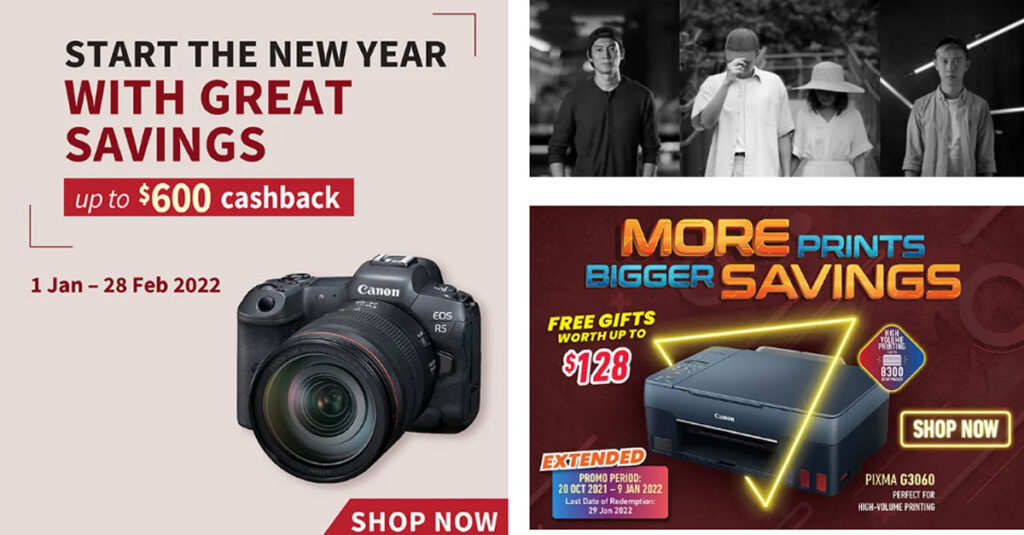 Canon Promotions: S$600 Cashback, Free Gifts | May 2026 | SGDtips