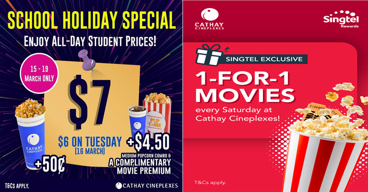 Cathay Movie Deals | 1-for-1 | Singapore June 2021 | SGDtips