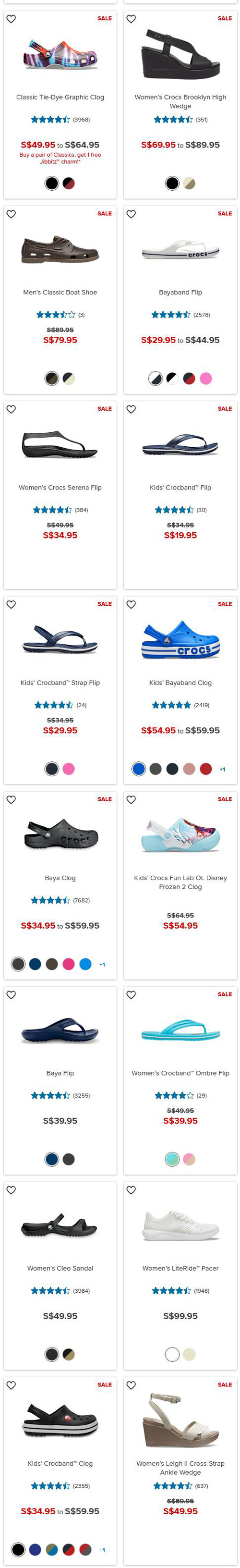 CROCS Sales: 40% OFF | Singapore August 2022 | SGDtips