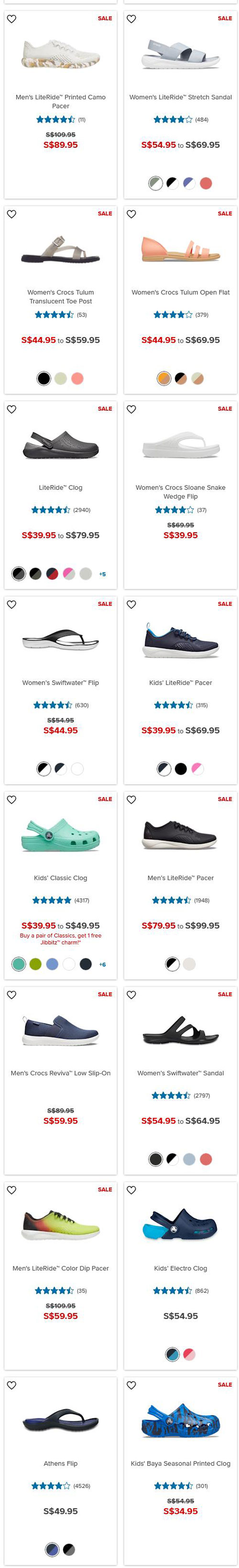 CROCS Sales: 40% OFF | Singapore August 2022 | SGDtips