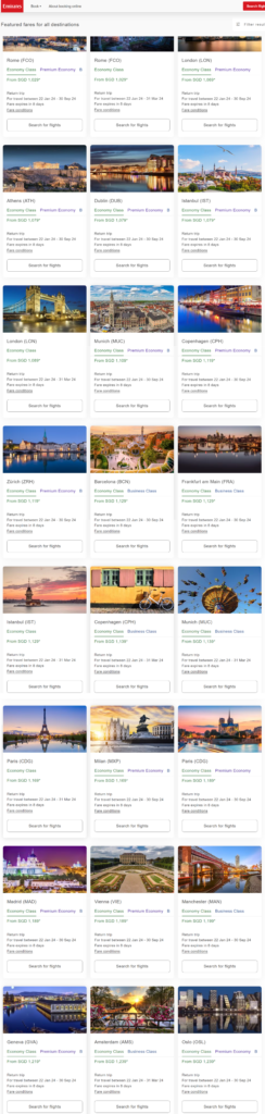 Emirates Promotions Jan 2026: 10% OFF | S$1,029 Fares | SG