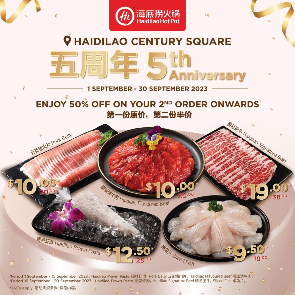 Haidilao Promotions: 1-For-1 | S$69,90/Set | Singapore | SGDtips