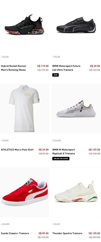 Puma Sales: 35% OFF and more! | SGDtips
