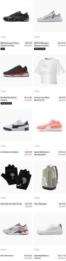 Puma Sales: 35% OFF and more! | SGDtips