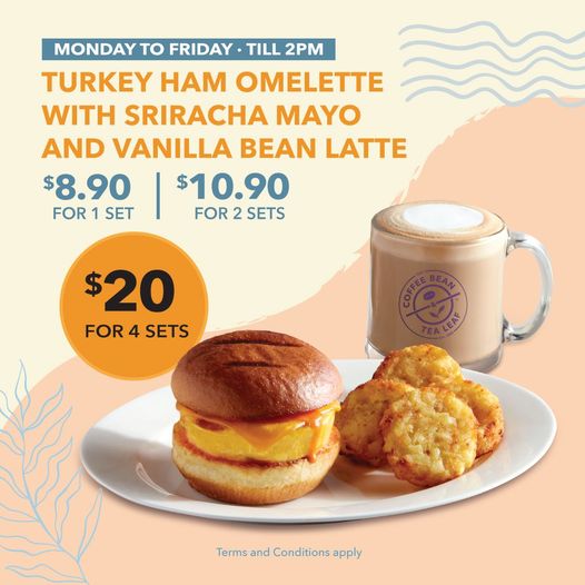 The Coffee Bean and Tea Leaf Promotions: 4-For-S$20 & more! | SGDtips