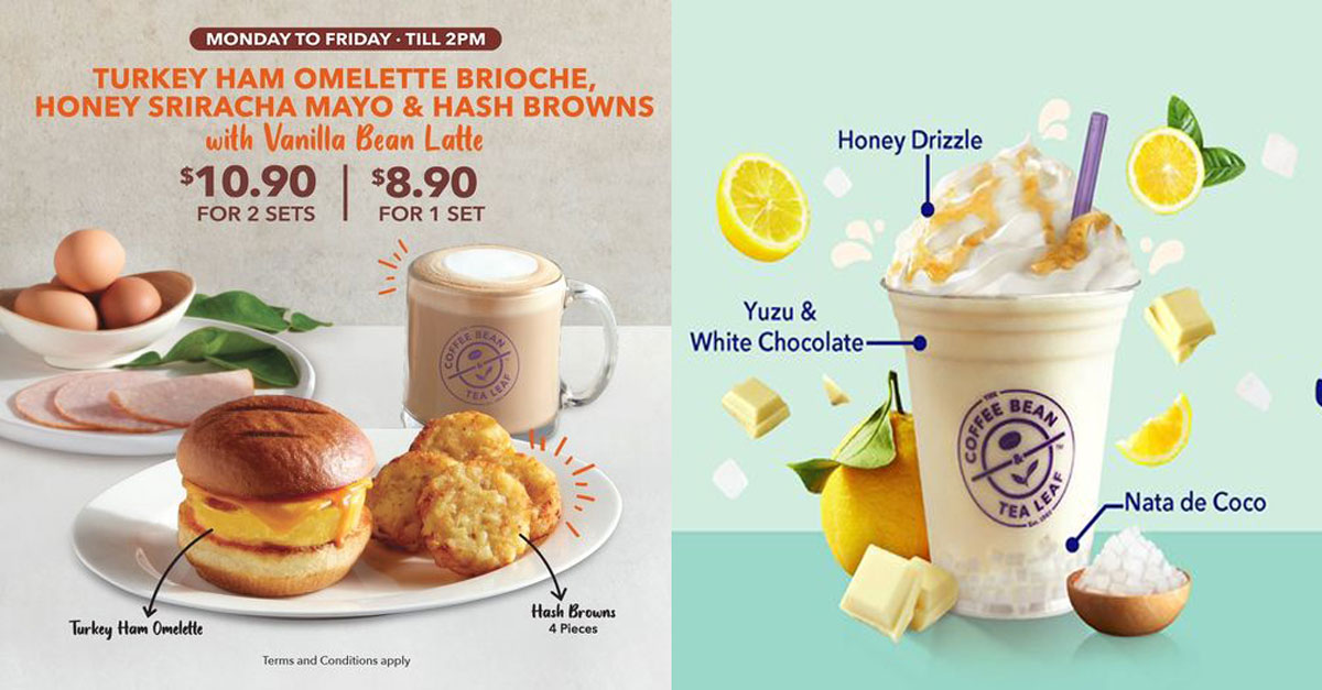The Coffee Bean and Tea Leaf Promotions: 4-For-S$20 & more! | SGDtips